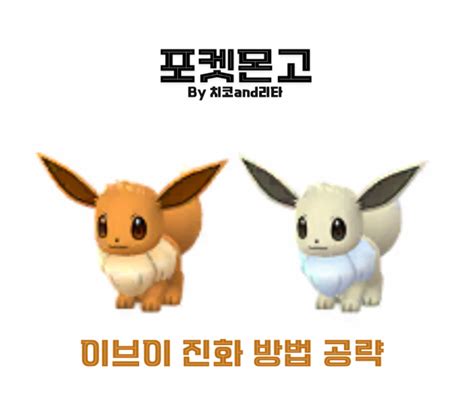 포켓몬고 이브이 진화 이름 종류 졸업스킬 공략 네이버 블로그