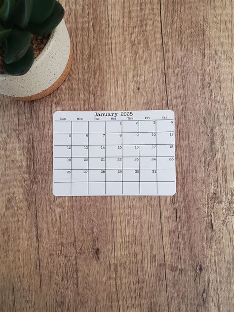 Small 5 X 35 Landscape Calendar Stickers For Planners And Journals