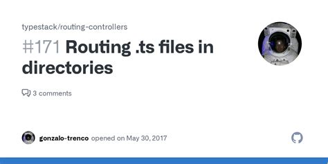Routing Ts Files In Directories · Issue 171 · Typestackrouting