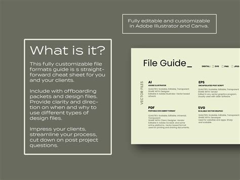 File Formats Guide Digital File Types Cheat Sheet Etsy