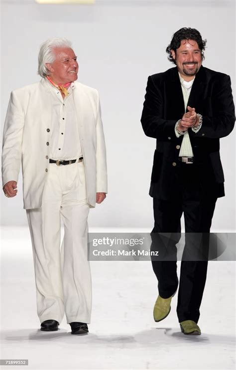 Designers Manuel Cuevas Sr And Manuel Cuevas Jr Walk The Runway
