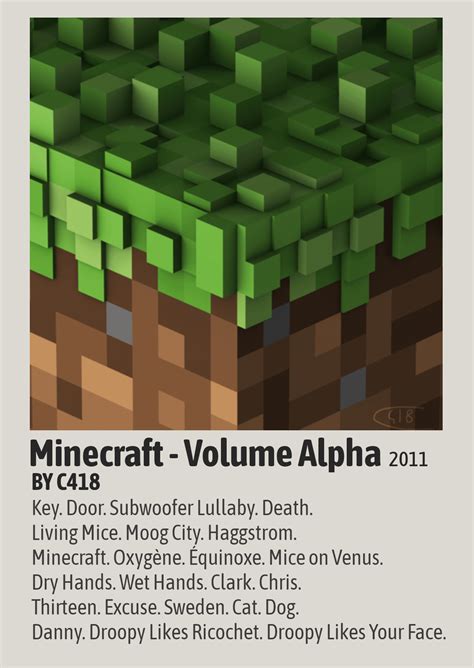 Best 13 Minecraft C418 Vinyl Game Soundtrack Minecraft Green Vinyl