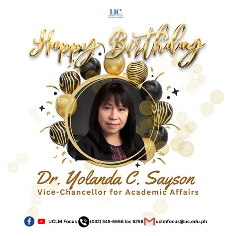 Happy Birthday Dr Yolanda Sayson Focus Publication Facebook