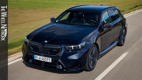 2025 Bmw M5 Touring Carbon Black Driving Interior Exterior 4k