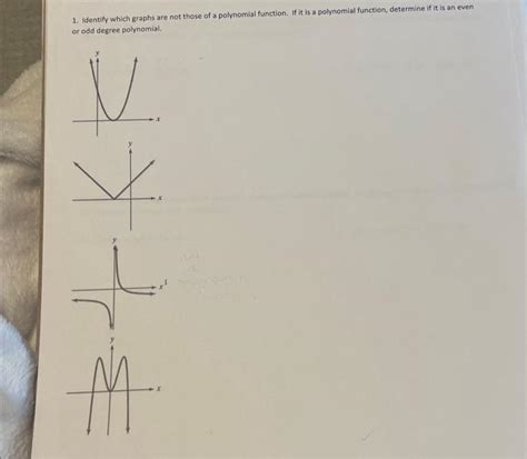 solved 1 identify which graphs are not those of a