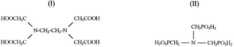 Structural Formula Of Edta I And Atmp Ii Download Scientific Diagram