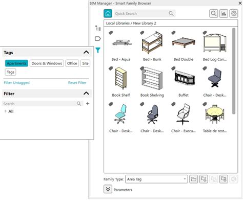 Revit Family Tags Added To Smart Browser Libraries Categorize Find Load Element Sets Into