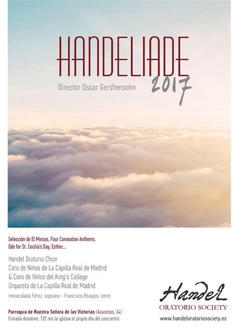 Programas — Handel Oratorio Society