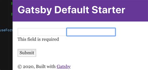 Unexpected Behavior Handling Errors In Gatsby · Issue 214 · React Hook Formdocumentation · Github
