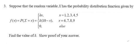 Solved Suppose That The Random Variable X Has A The Chegg Com