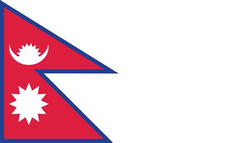 Ilustración De Vector De Bandera Nacional De Nepal Bandera De Nepal 12745626 Vector En Vecteezy