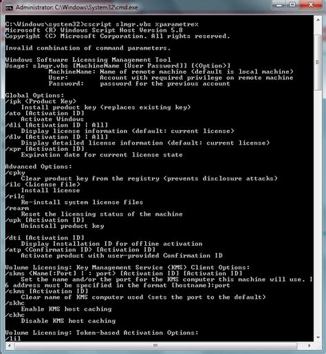 windows lisanslama slmgr vbs cmd komutları get