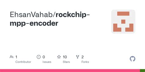 github ehsanvahab rockchip mpp encoder