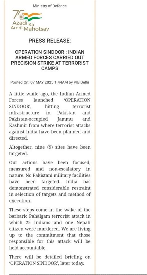 India Launched Operation Sindoor In Pakistan And Pok Prathmesh Mani Tiwari