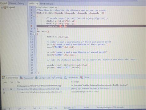 solved 1 9 le project classes debug main cpp untitled2 cpp