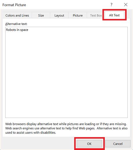 Word 2016 How To Add Alt Text To Images It Support Guides