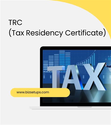 Tax Residency Certificate Trc Services Bizsetups