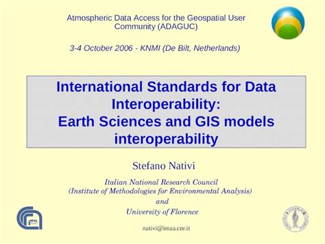 ppt international standards for data interoperability earth sciences
