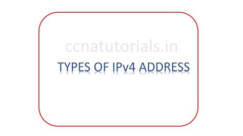 Types Of IPv Address In Computer Networking CCNA TUTORIALS