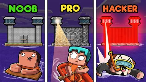 Minecraft SECURE ISLAND PRISON NOOB Vs PRO Vs HACKER YouTube
