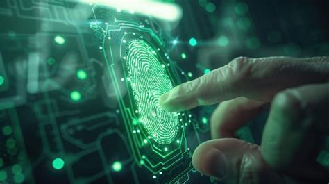 The Fingerprint Security Scan Premium Ai Generated Image