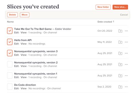 Soundslice Product Updates Managing Your Slices