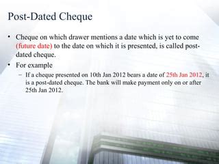 Cheque PPT