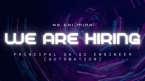 Principal Qa Qc Engineer Automation