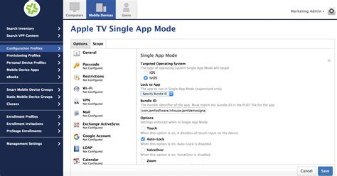 Jamf Pro Single App Mode Hacvertical