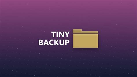 Tiny Backup — Blender Extensions