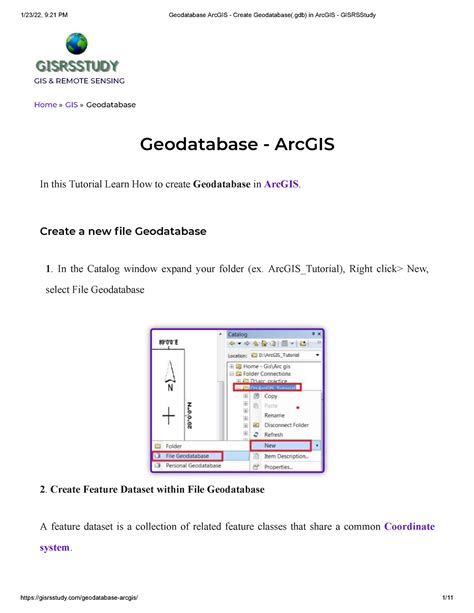 Geodatabase Arc GIS Create Geodatabase Gdb In Arc GIS Gisrsstudy PM Geodatabase
