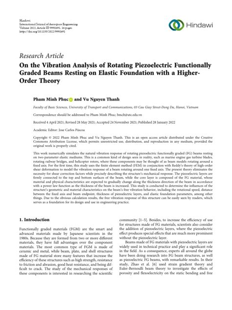 009 Phuc2022 On The Vibration Analysis Of Rotating Piezoelectric