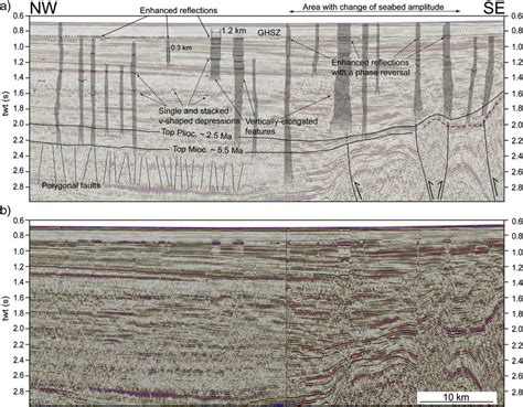 Detail Of Interpreted A And Uninterpreted B 2d Composite Seismic