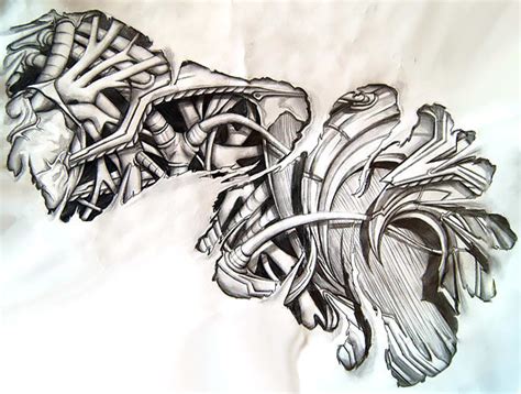 How To Draw Biomechanical Sadconsequence Giggmohrbrothers