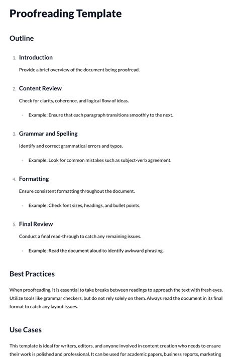 Proofreading Template Template Collaborative Docs For Teams