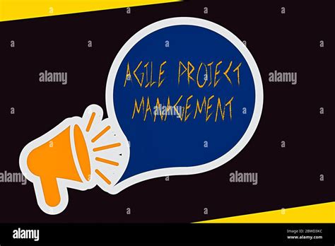 Handwriting Text Agile Project Management Conceptual Photo Management Methodology From