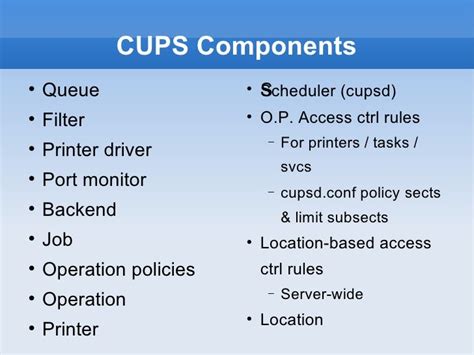 Cups Common Unix Printing System