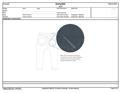 Denim Tech Pack Sample Behance