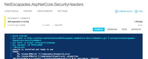 publishing your first core nuget package with appveyor and myget