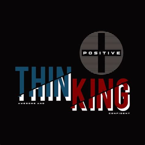 Premium Vector Positive Thinking Design Typography Vector Illustration
