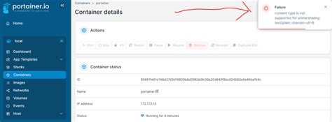error while deploying portainer using ssh on docker for synology r