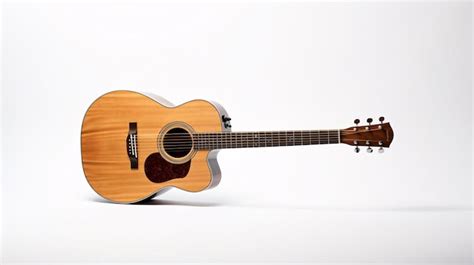 Premium Photo A Brown Acoustic Guitar