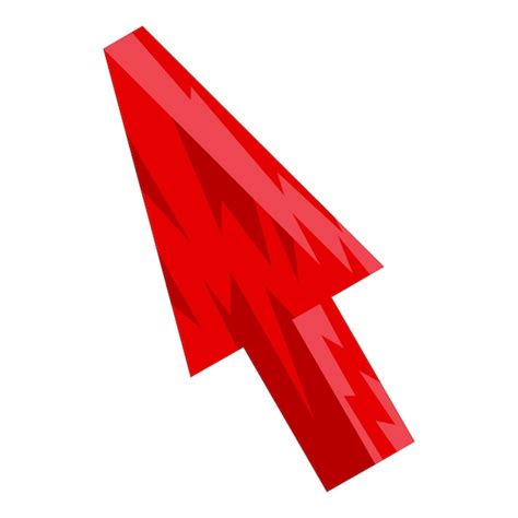 premium vector red mouse cursor showing concept of clicking