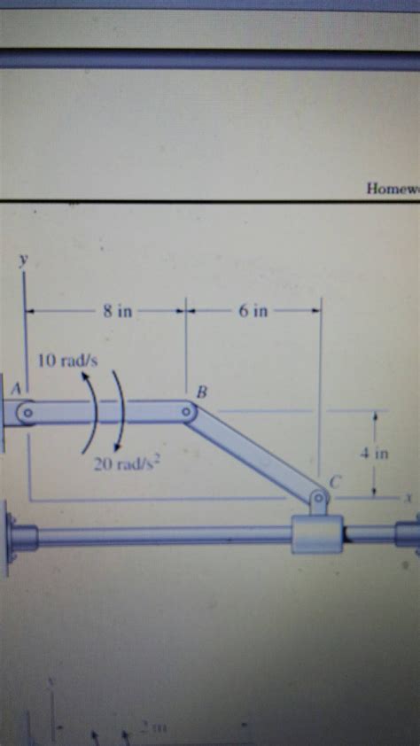 Solved Bar Ab Has A Counterclockwise Angular Velocity Of 10