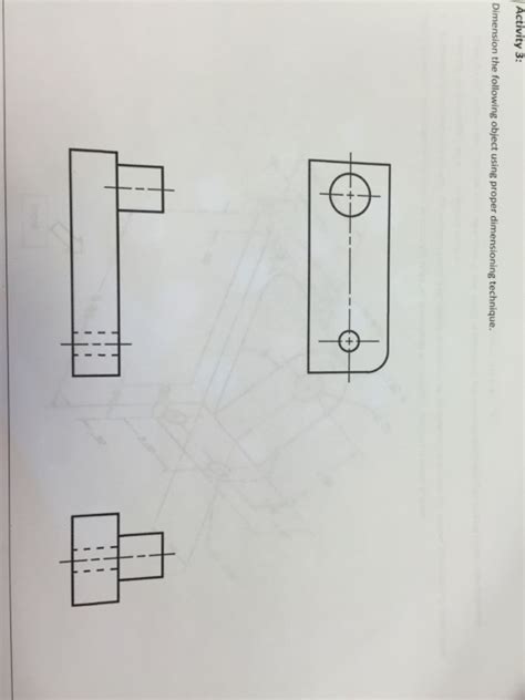 Dimension The Following Object Using Proper Chegg
