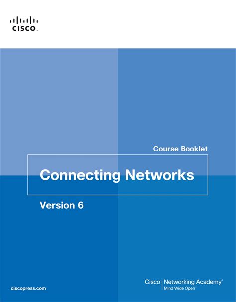 Connecting Networks V6 Course Booklet Cisco Press