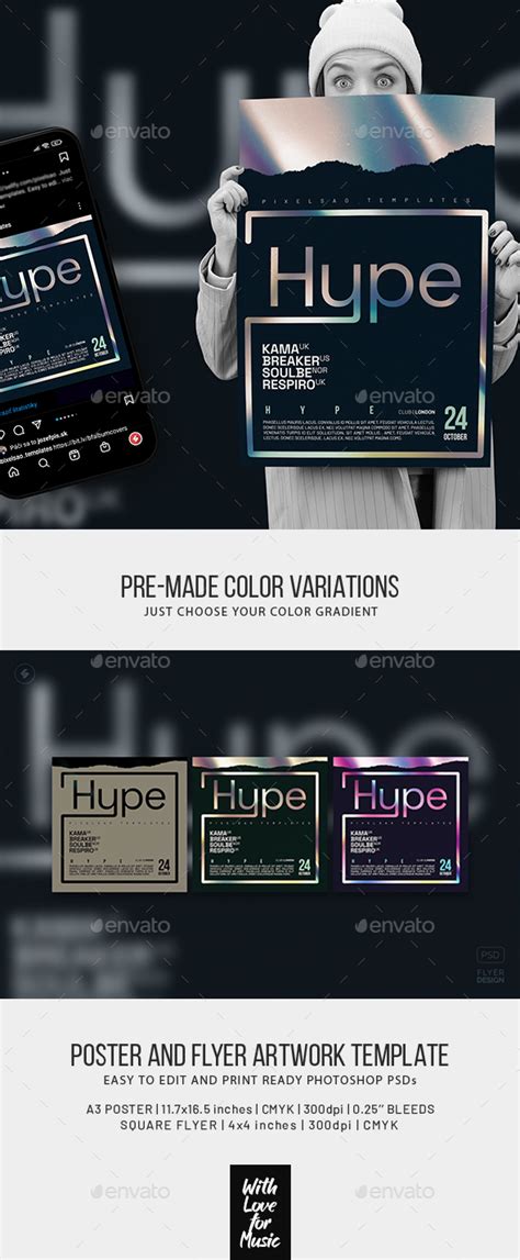 Hype Party Flyer Event Poster Template Print Templates Graphicriver