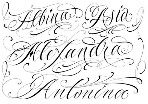 Alexandra Lettering Name Алфавит каллиграфия Алфавит Шрифты