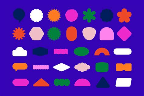 브랜딩 패키징 인쇄 물 및 소셜 미디어 게시물을 위한 추상적인 배경 요소 텍스트 복사 공간이 있는 디자인 요소 패치 및 스티커의 벡터 세트 스티커에 대한 스톡 벡터 아트 및