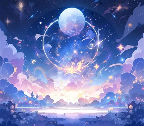Beautiful Night Sky Anime Beautiful Night Sky Of Inazuma Genshin